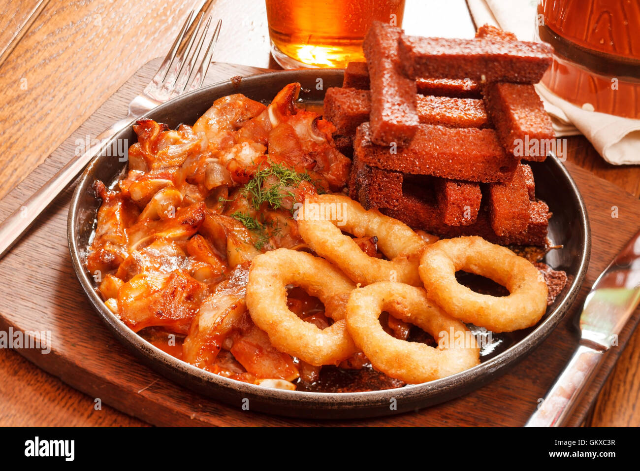 appetizers in the pub Stock Photo - Alamy
