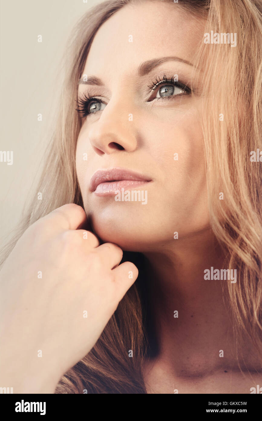 Very beautiful girl with natural beauty Stock Photo - Alamy