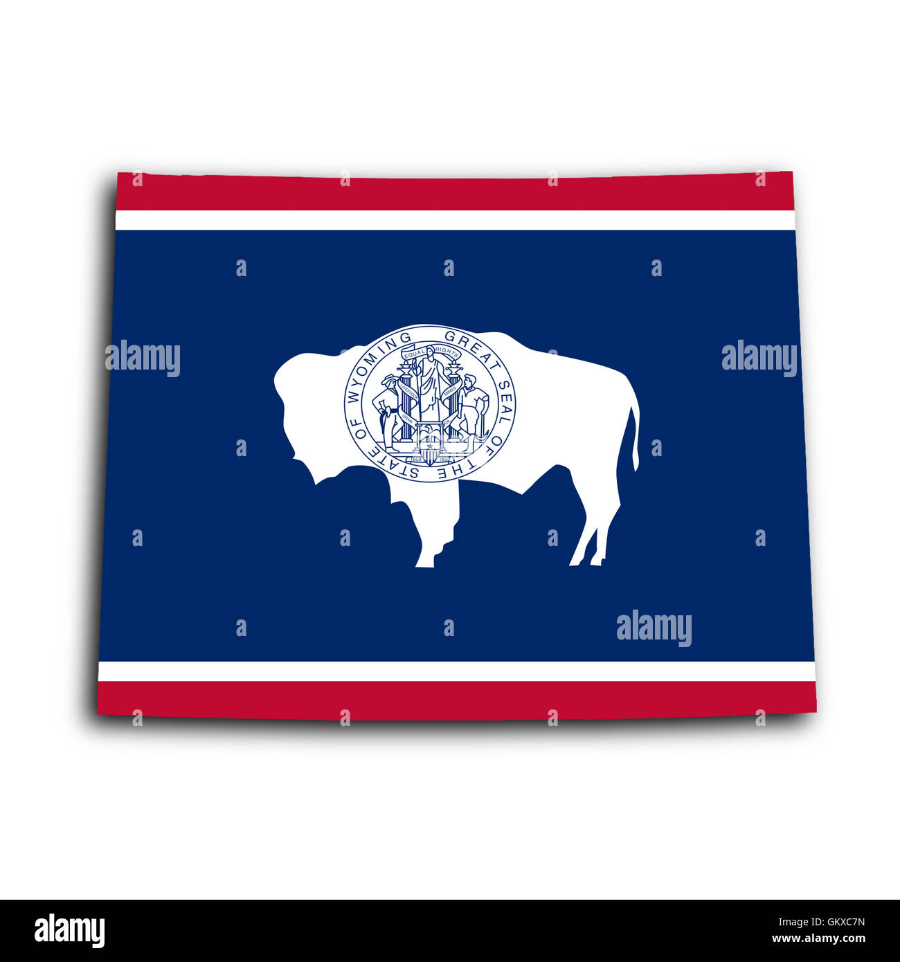 Map of banner wyoming hi-res stock photography and images - Alamy