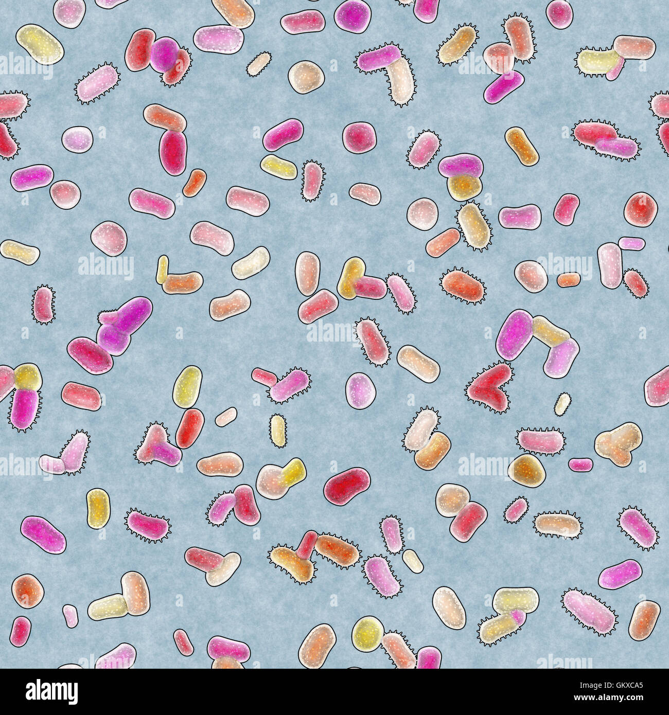 bacteria background render Stock Photo - Alamy