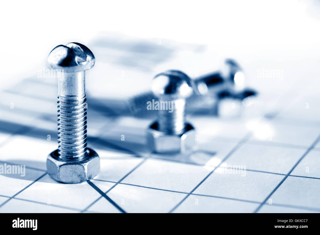 Screw Nuts And Bolts Stock Photo - Alamy