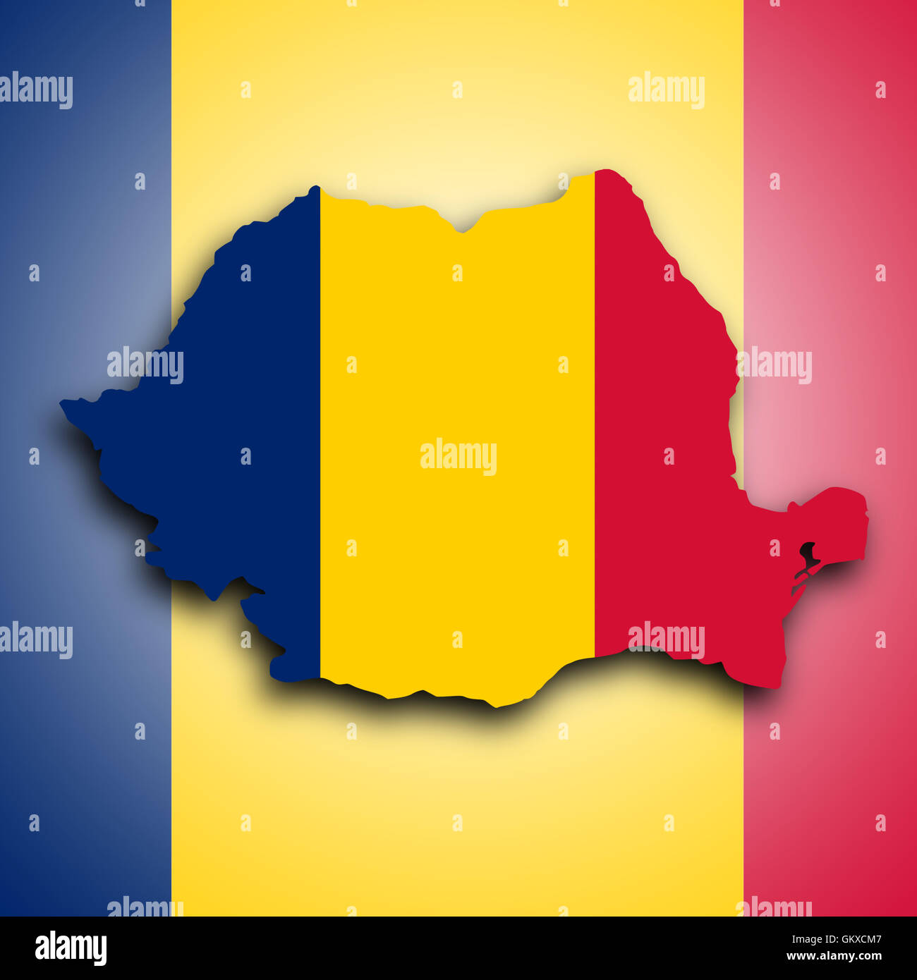 Map of Romania Stock Photo - Alamy