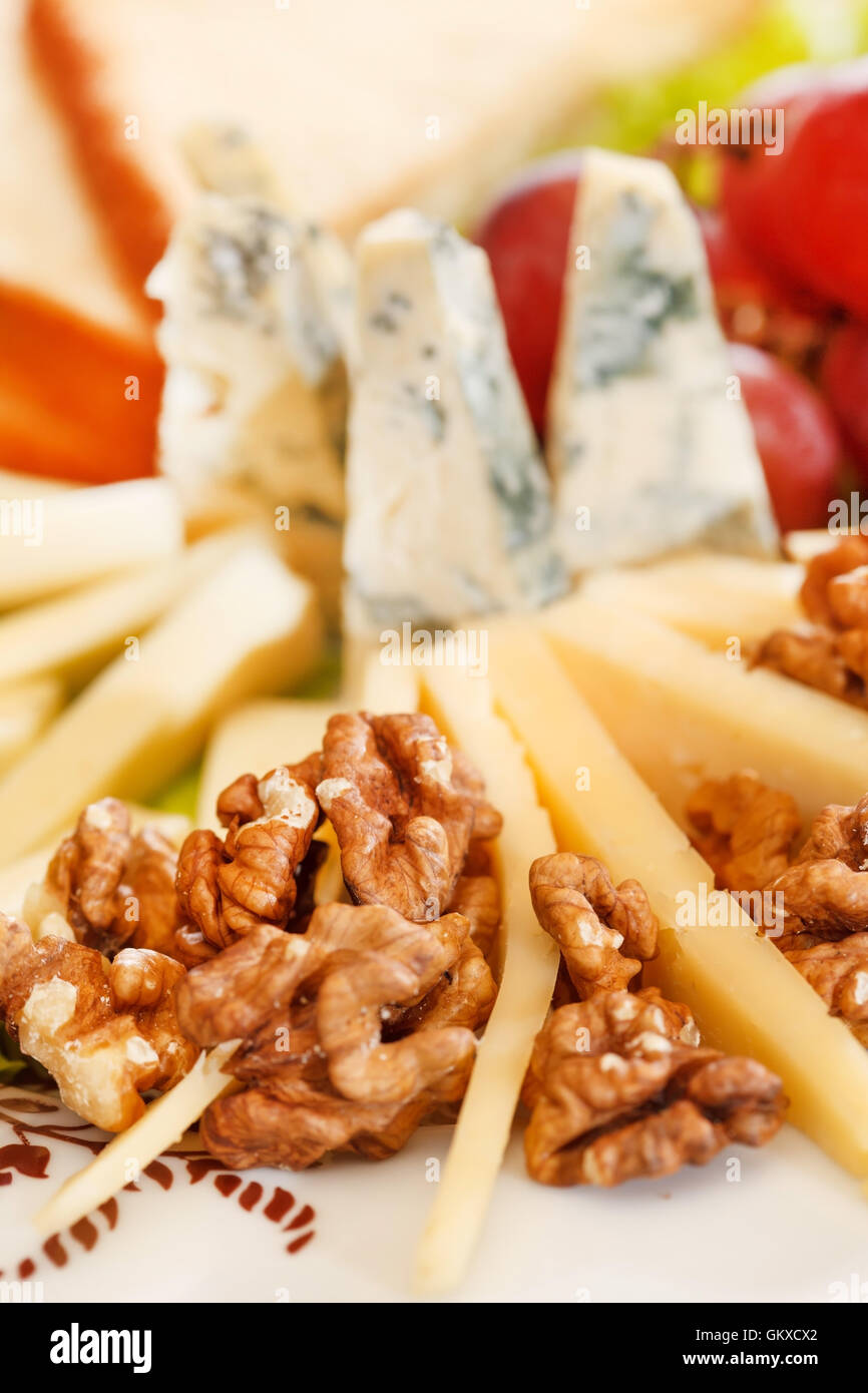Brie cheese grape mint hi-res stock photography and images - Alamy