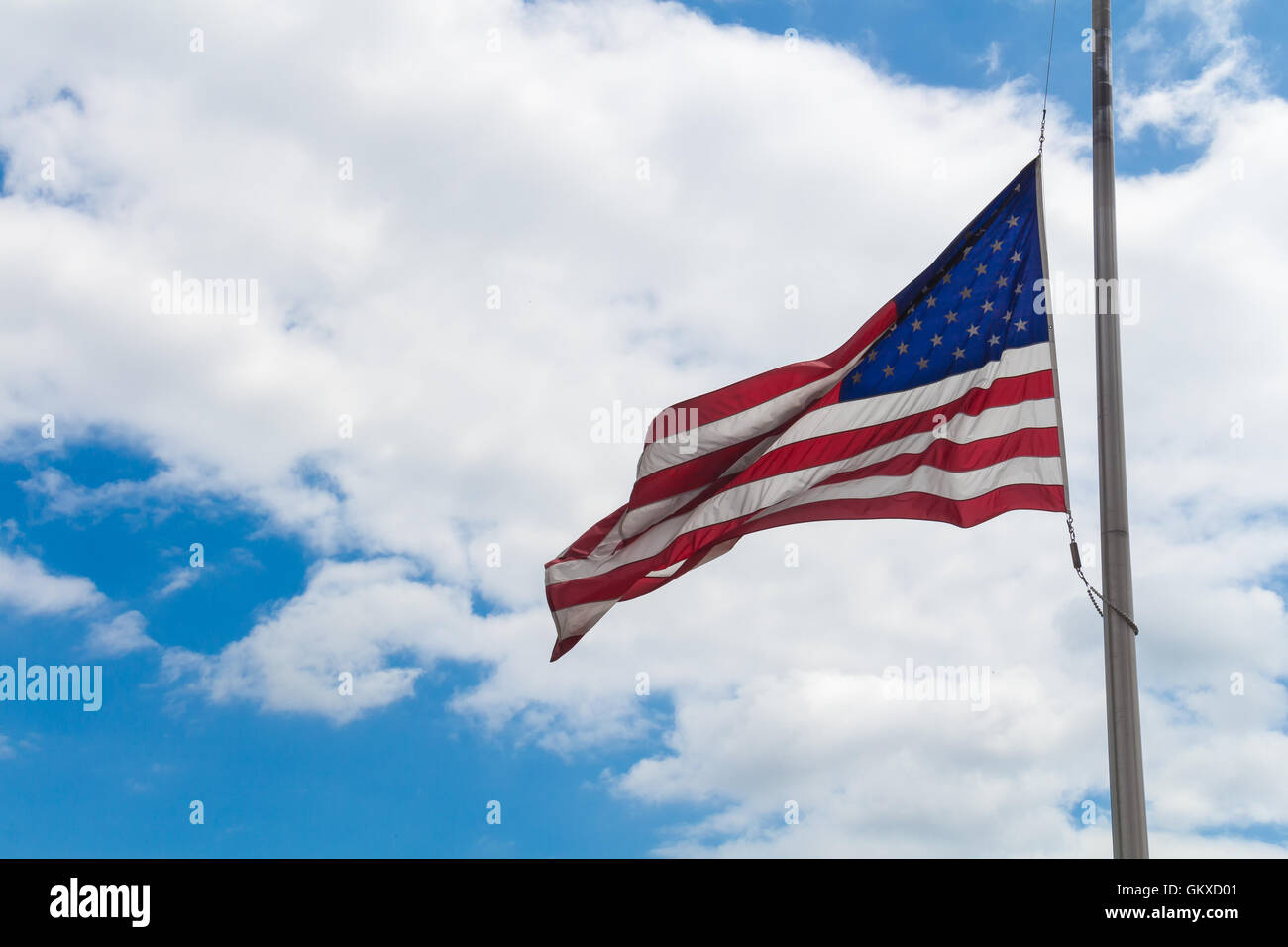 American flag waving in the wind hi-res stock photography and images ...