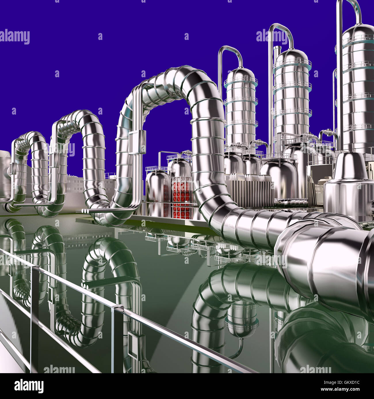 Crude distillation tower hi-res stock photography and images - Alamy