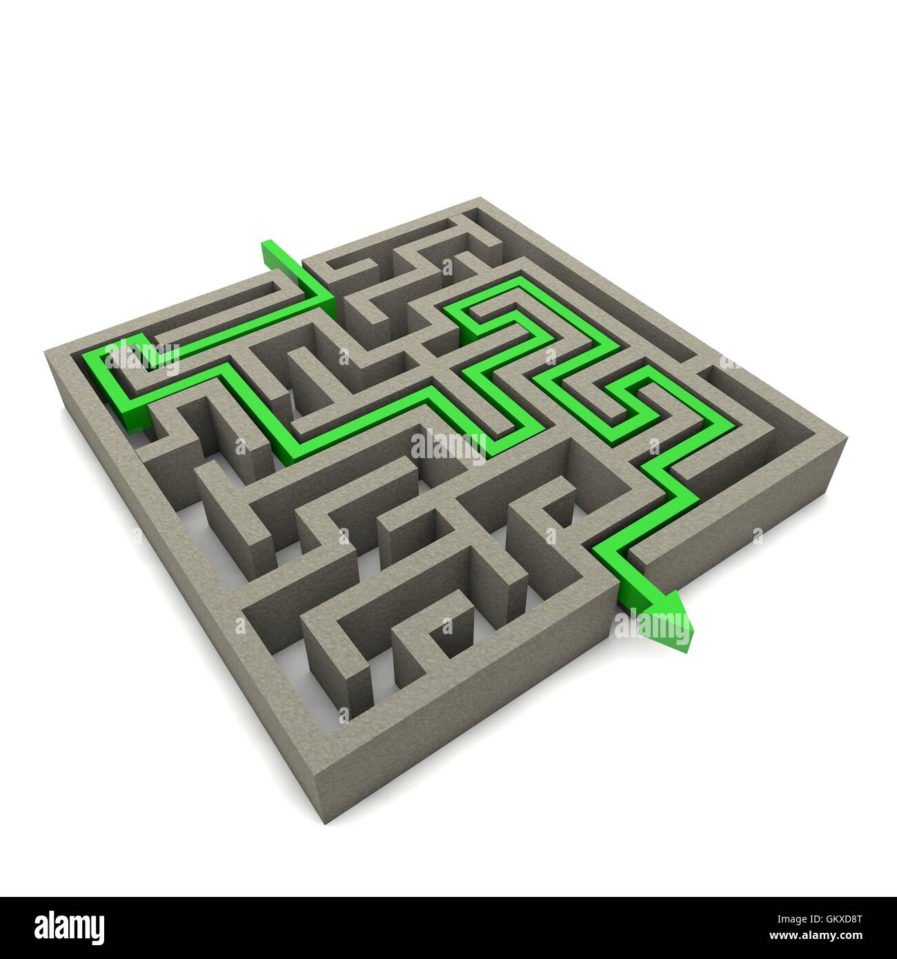 Labyrinth challenge obstacle Cut Out Stock Images & Pictures - Alamy