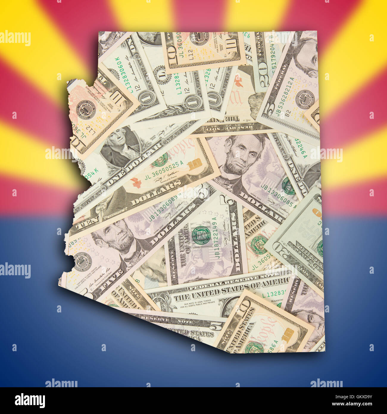 Arizona relief map hi-res stock photography and images - Alamy