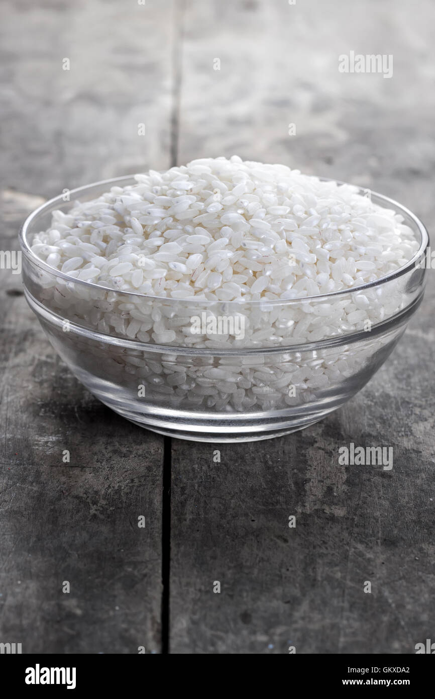 rice in a glass bowl Stock Photo - Alamy