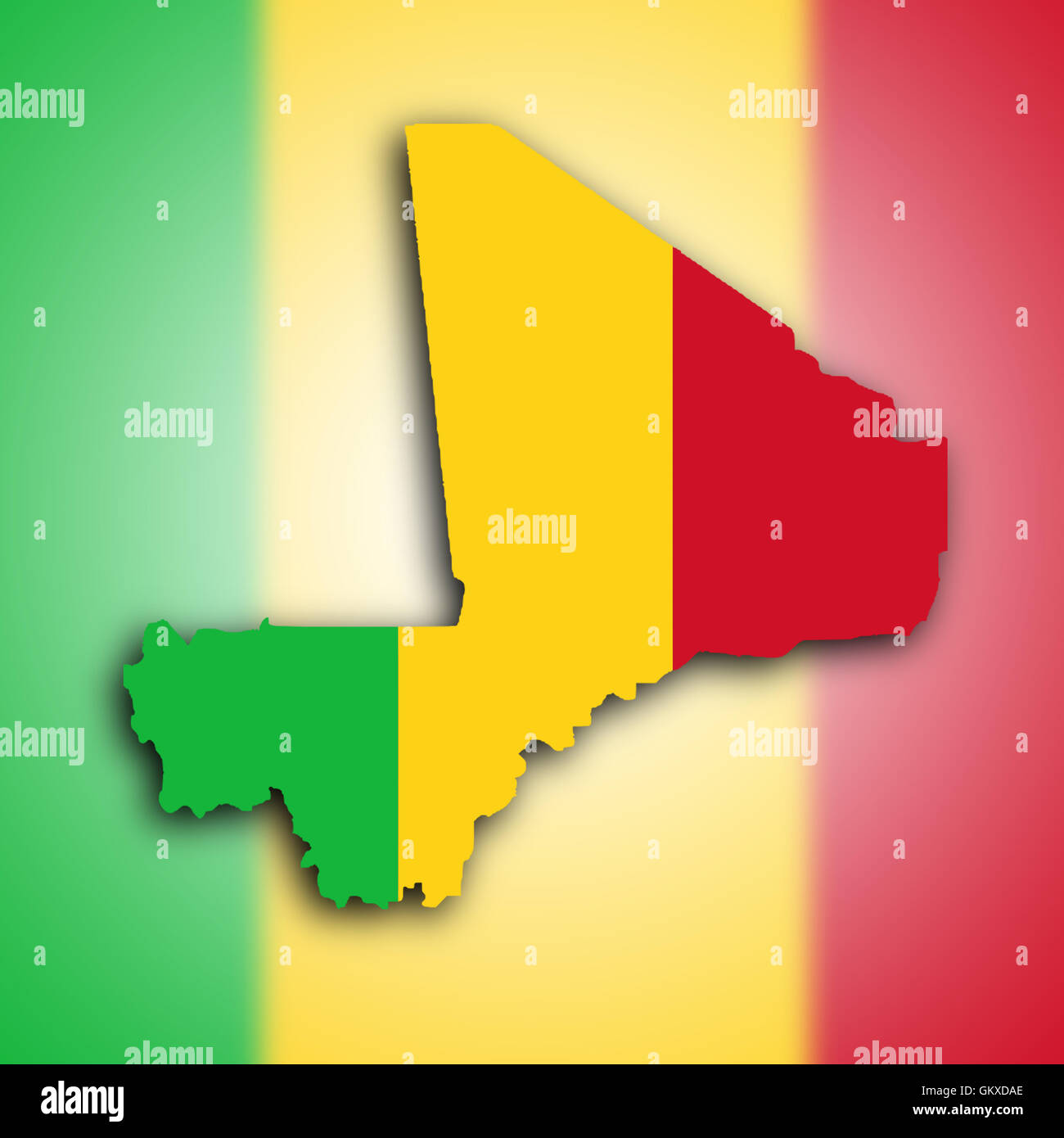 Map of Mali Stock Photo - Alamy