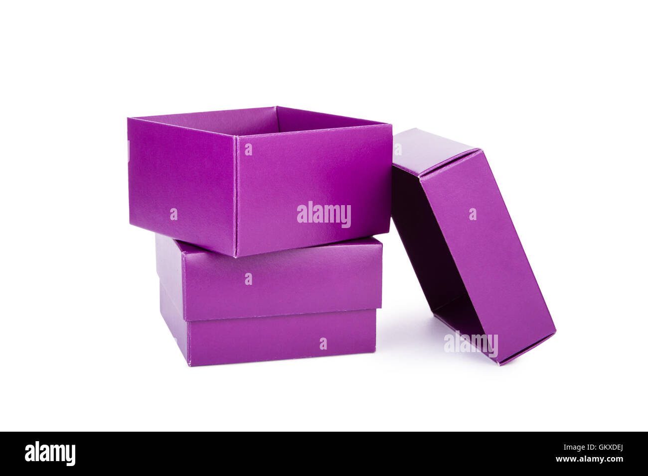 Purple boxes hi-res stock photography and images - Alamy
