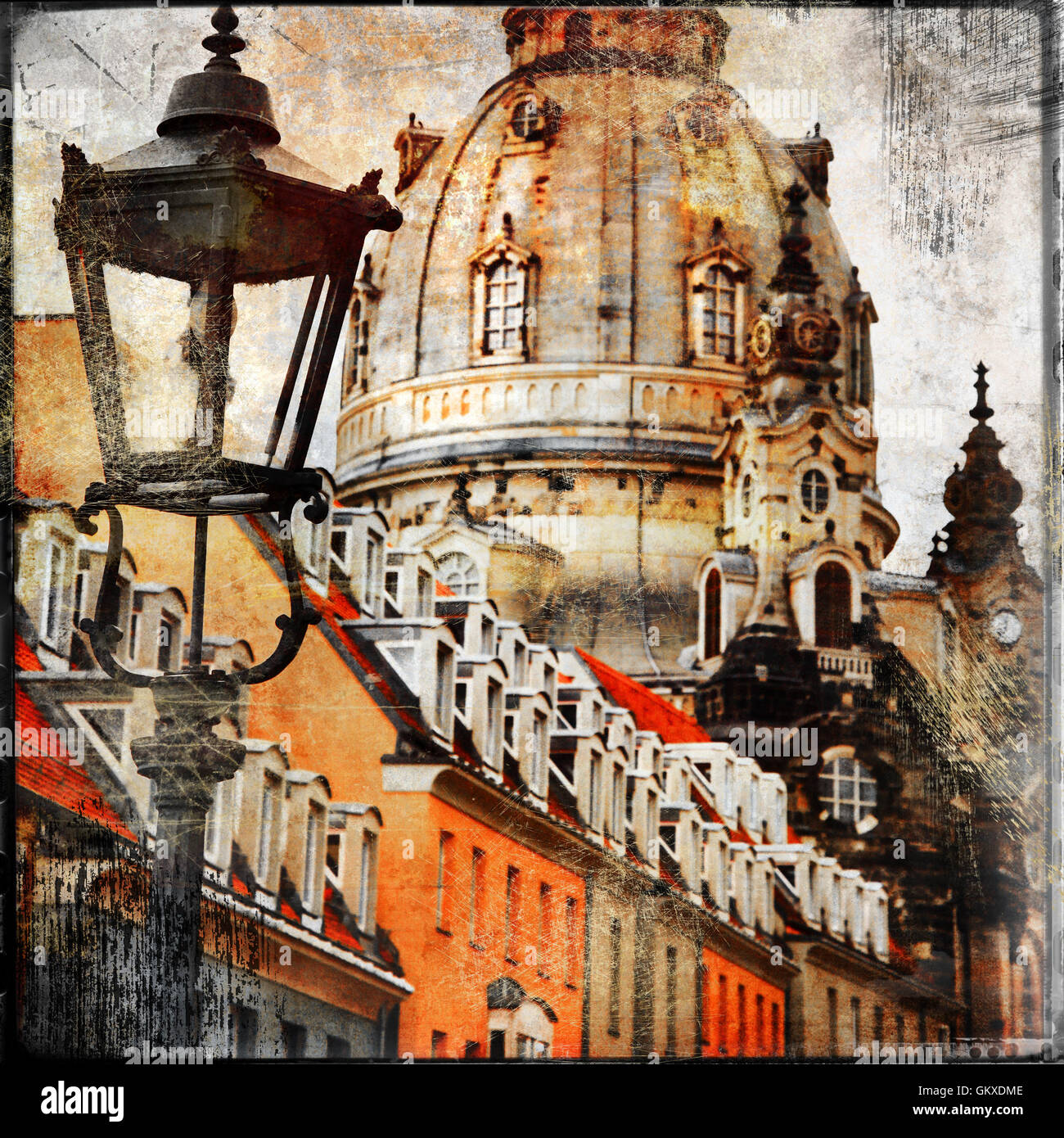 Vintage painting style hi-res stock photography and images - Alamy