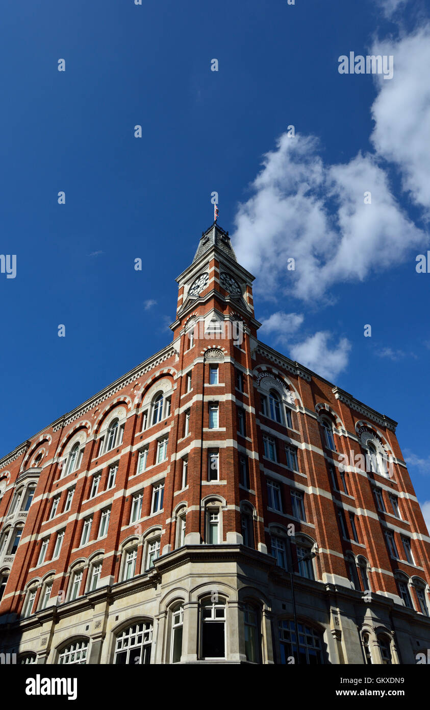 Sugar House, 99 Leman Street, East London E1, United Kingdom Stock ...