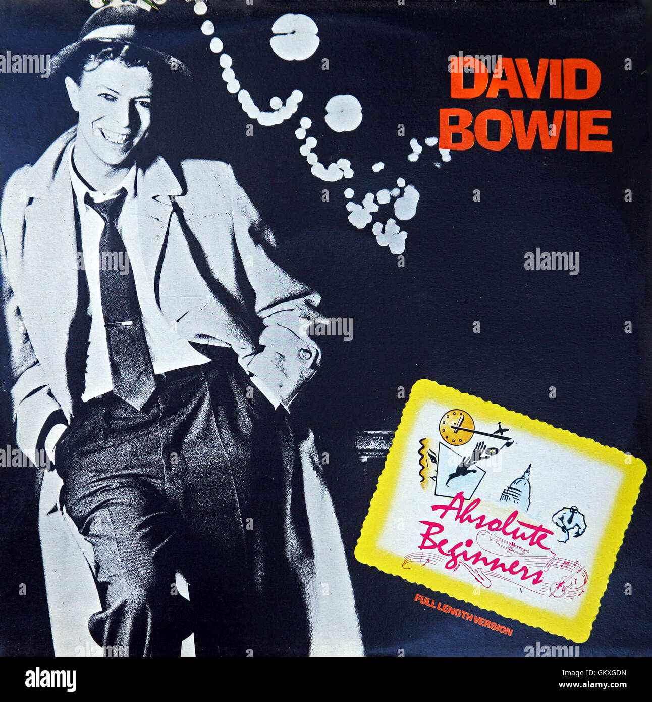 David Bowie:Absolute Beginners,1986.,maxi single cover Stock Photo - Alamy