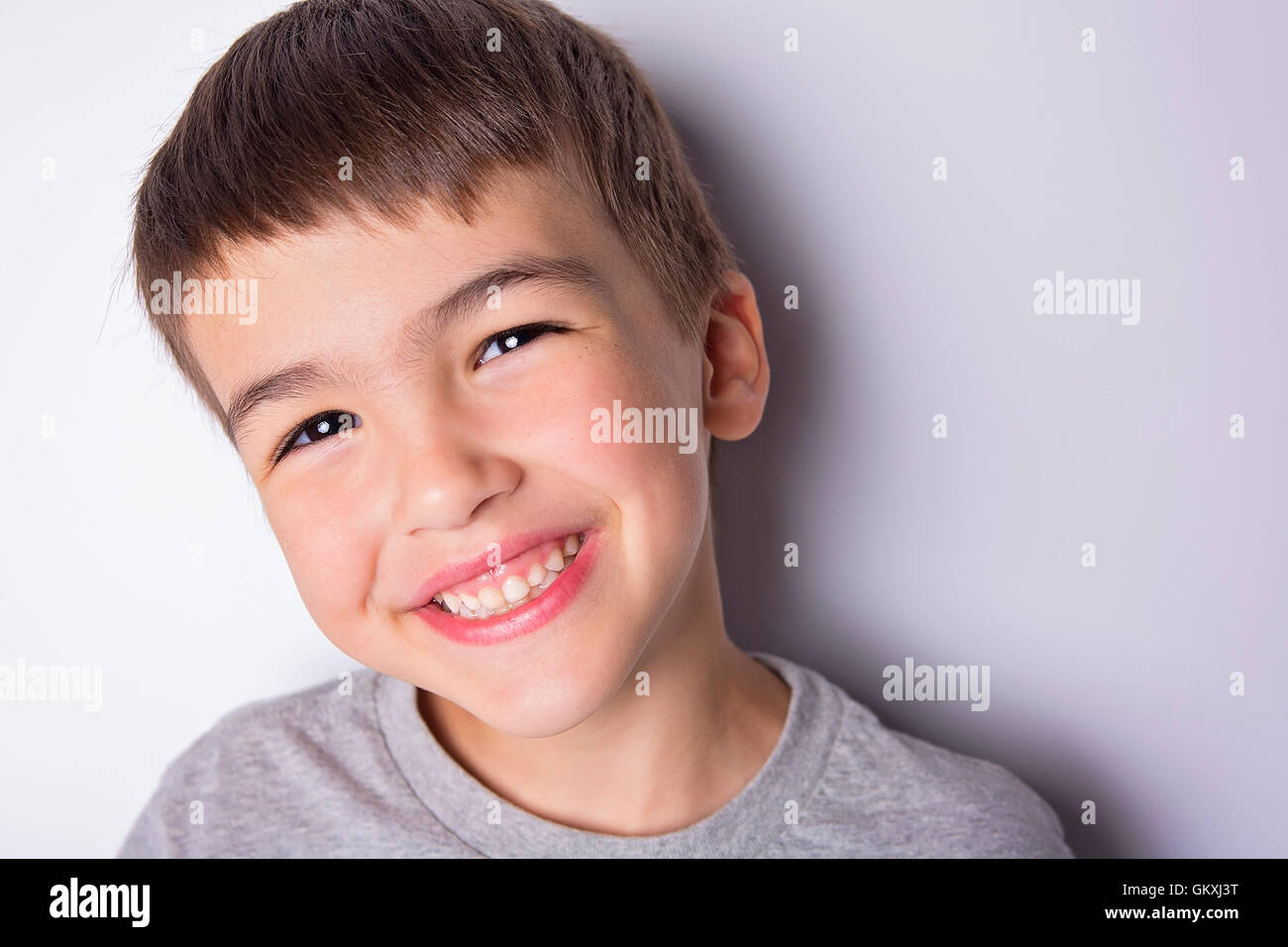 Adorable kid over with background Stock Photo - Alamy