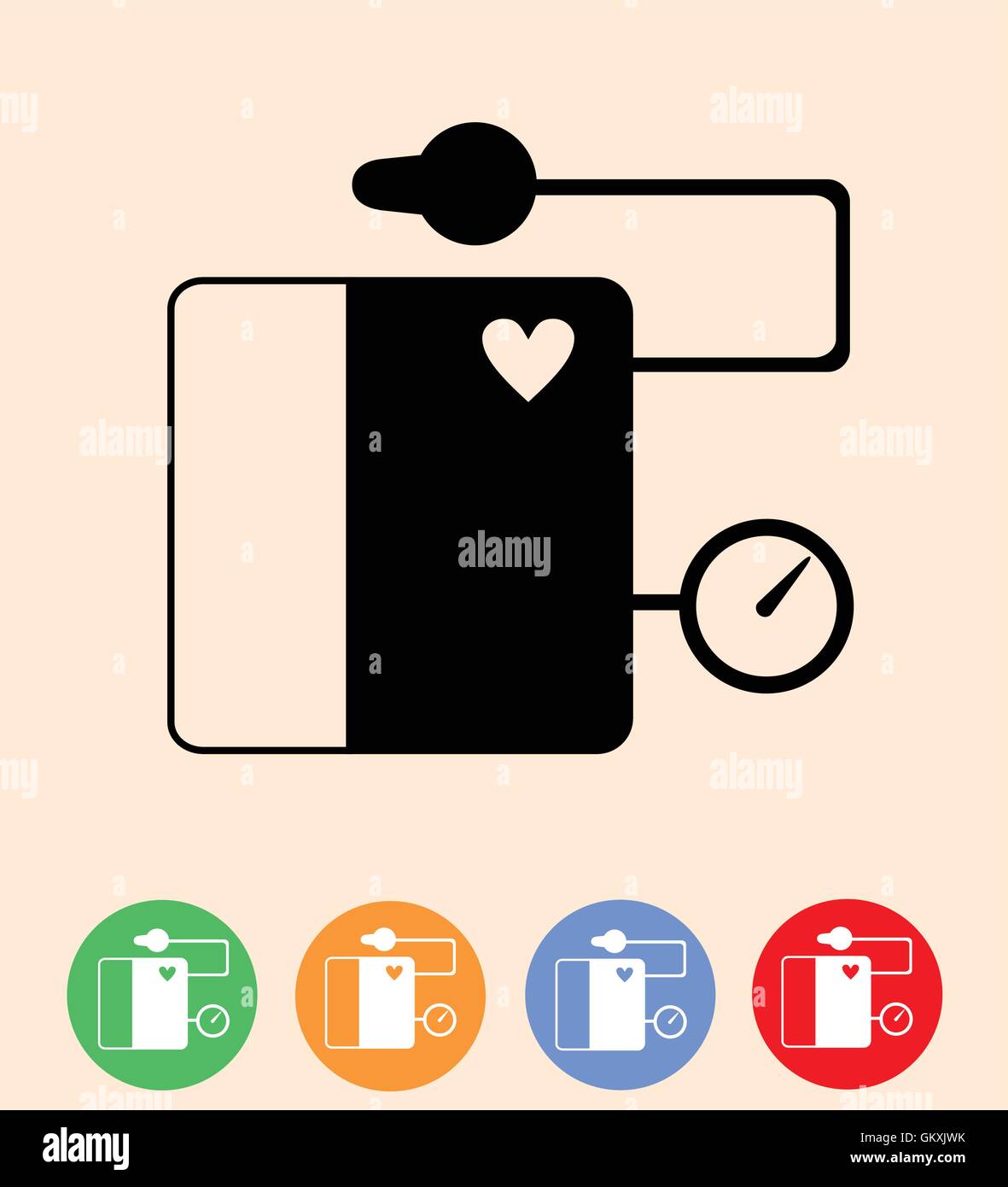 Sphygmomanometer background Stock Vector Images - Alamy