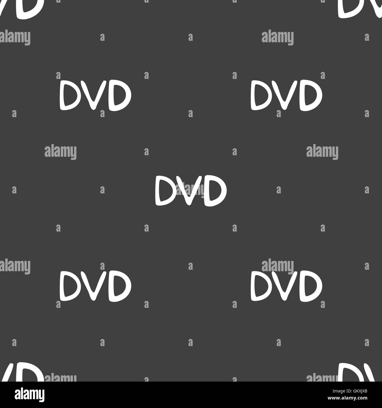 dvd icon sign. Seamless pattern on a gray background. Vector Stock ...