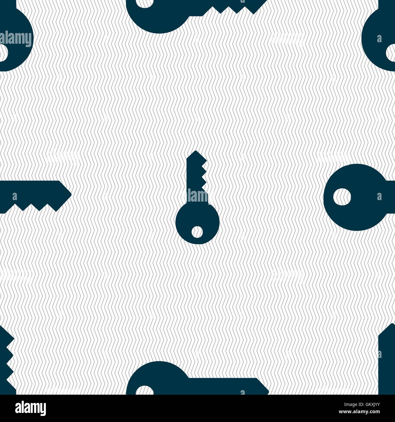key icon sign. Seamless pattern with geometric texture. Vector Stock ...