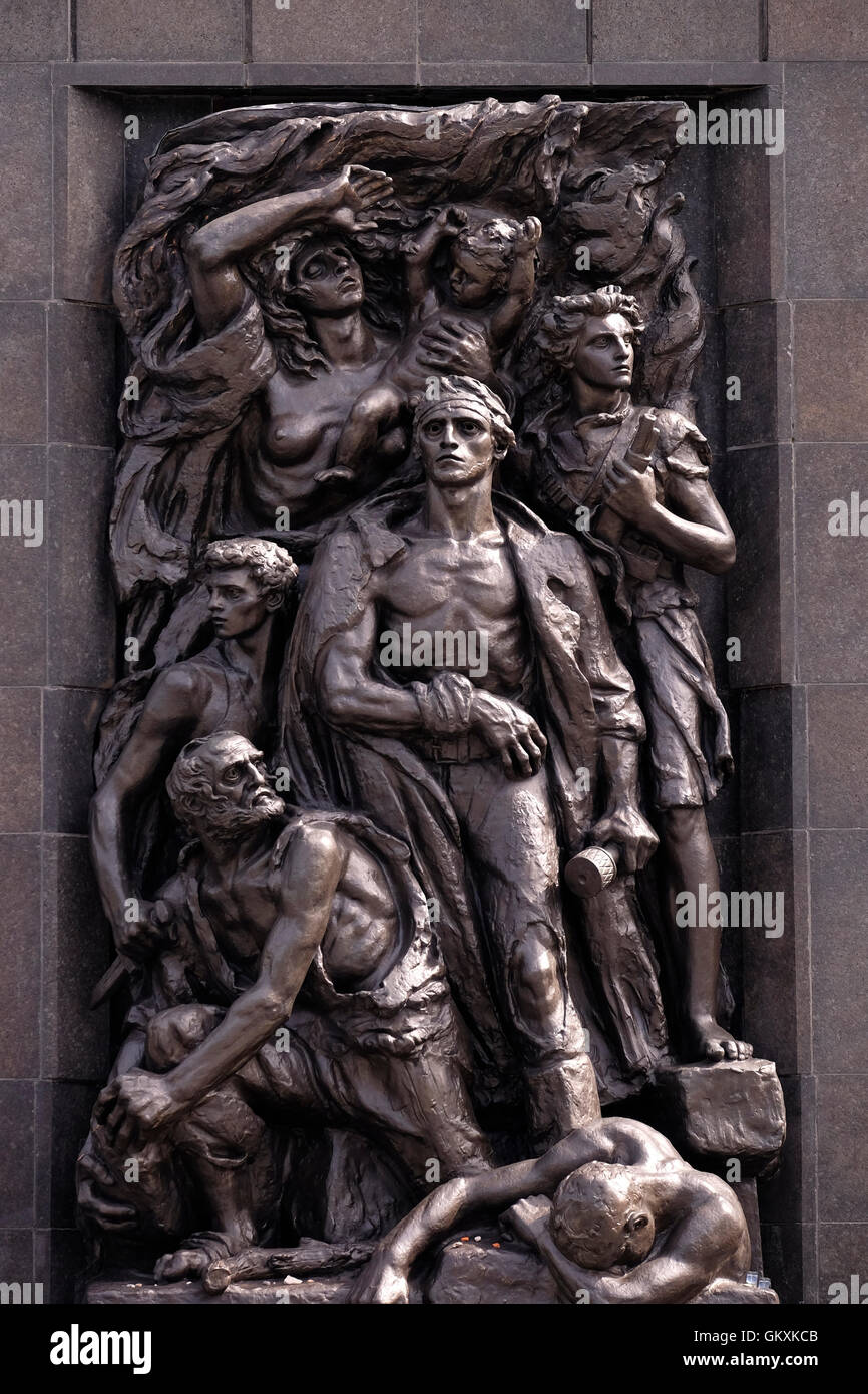View of the western side of the Ghetto Heroes Monument by Nathan ...