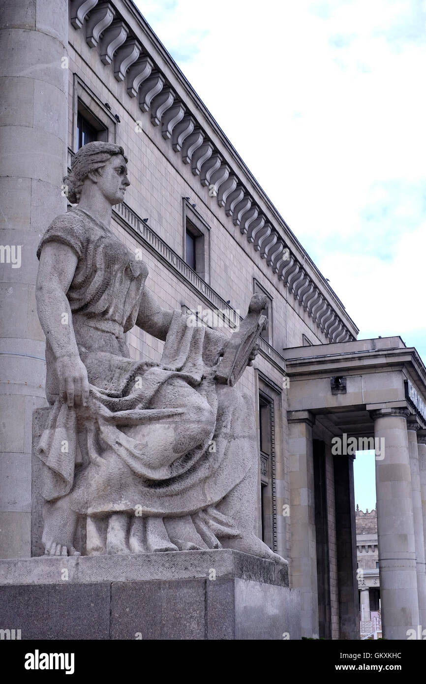 Monumental sculpture in the classical style of Michelangelo’s ignudi ...