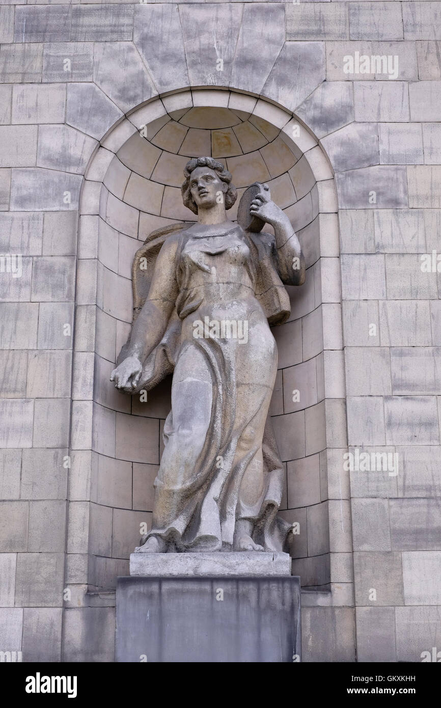 Monumental sculpture in the classical style of Michelangelo’s ignudi ...