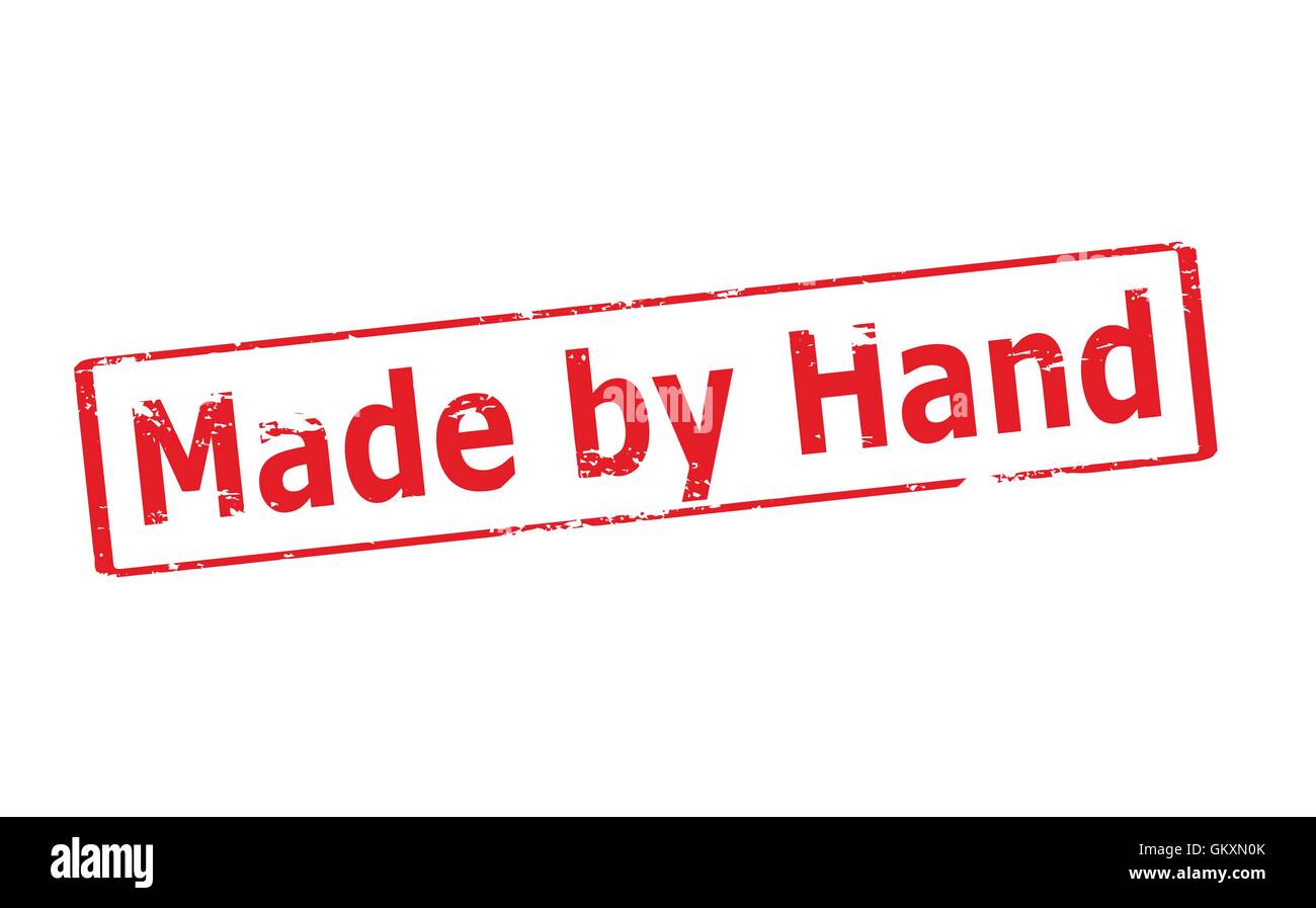 Made by hand Stock Vector Image & Art - Alamy