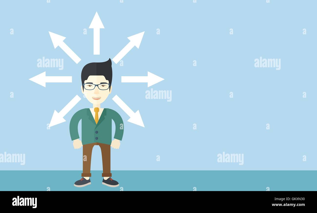 Guy with too many arrows Stock Vector Image & Art - Alamy