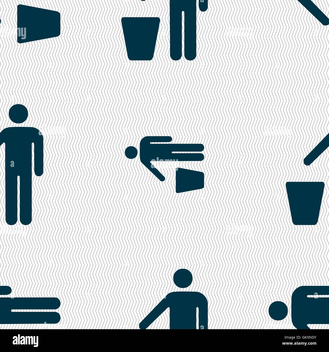 Rubbish seamless pattern garbage texture hi-res stock photography and ...