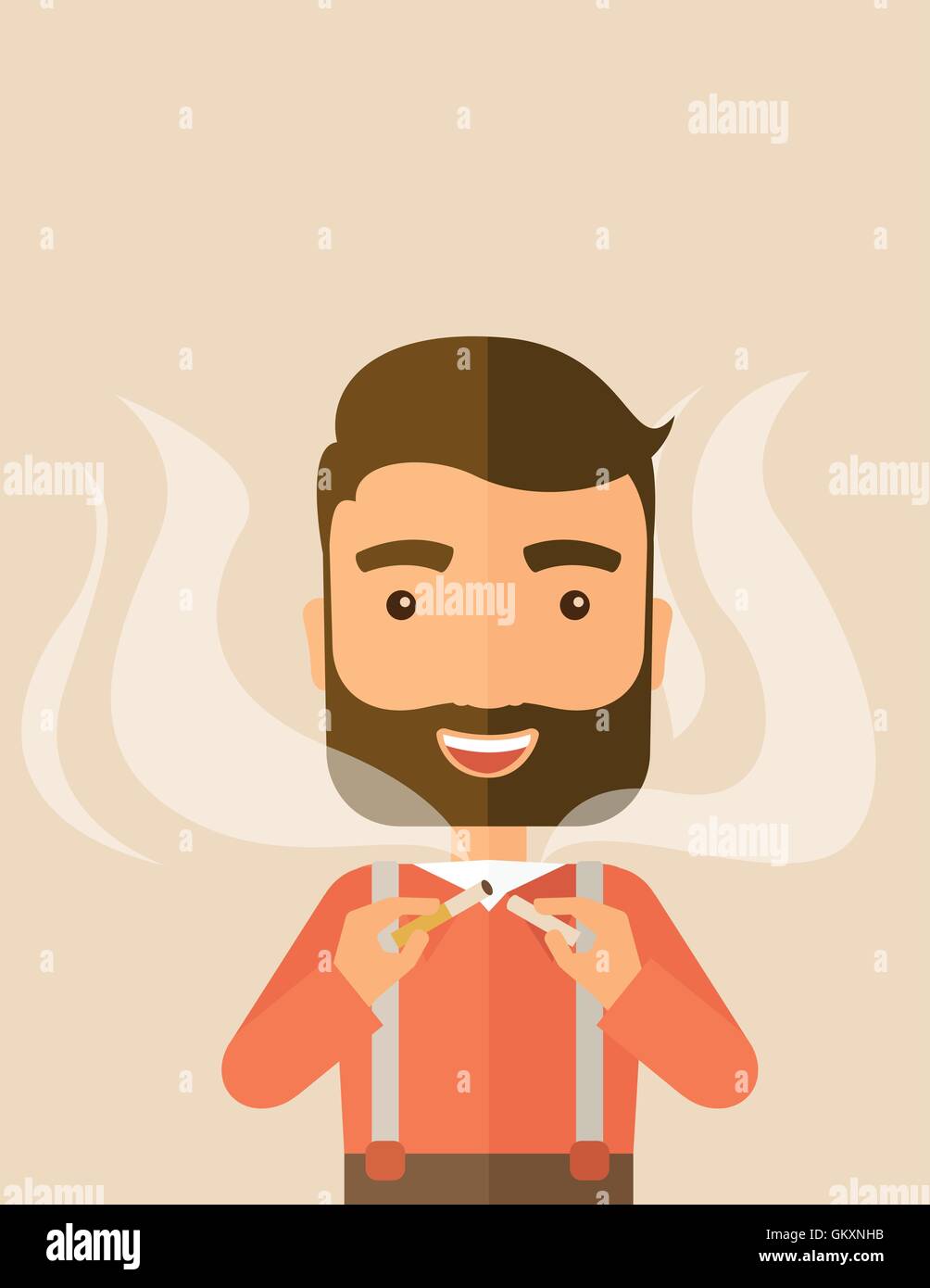 Bad break man Stock Vector Images - Alamy