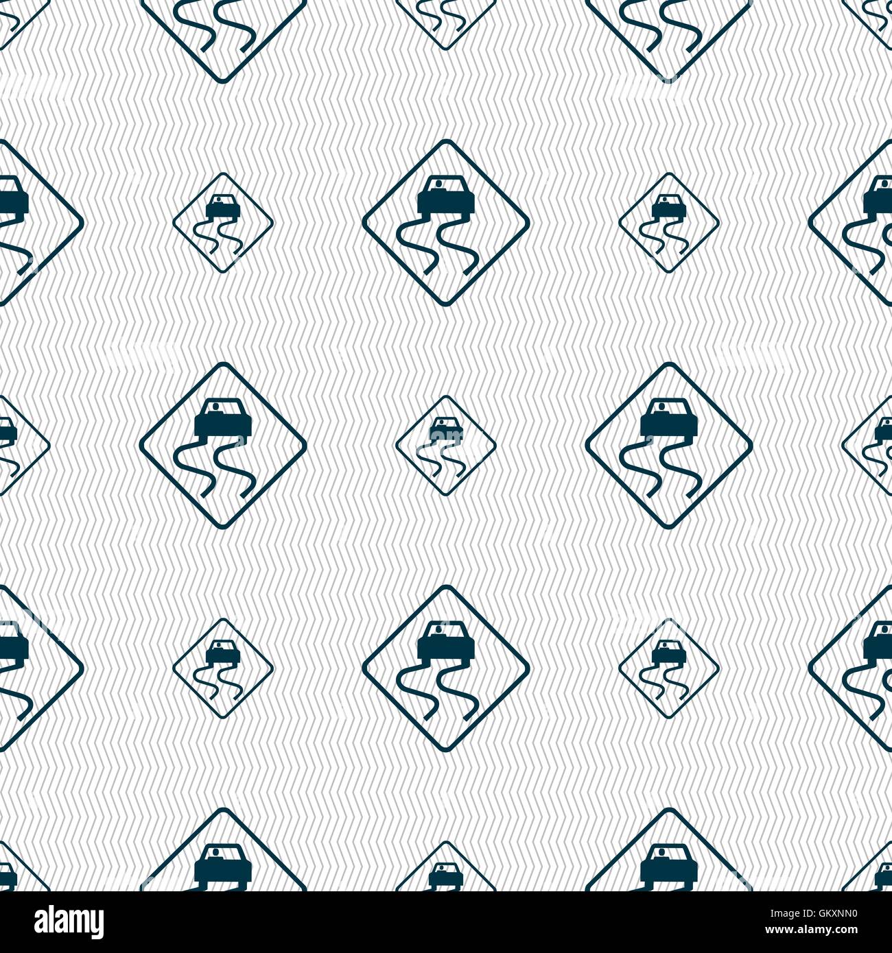 Skid risk road sign Stock Vector Images - Alamy