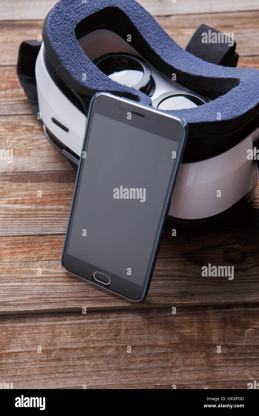 virtual vr glasses goggles headset Stock Photo - Alamy