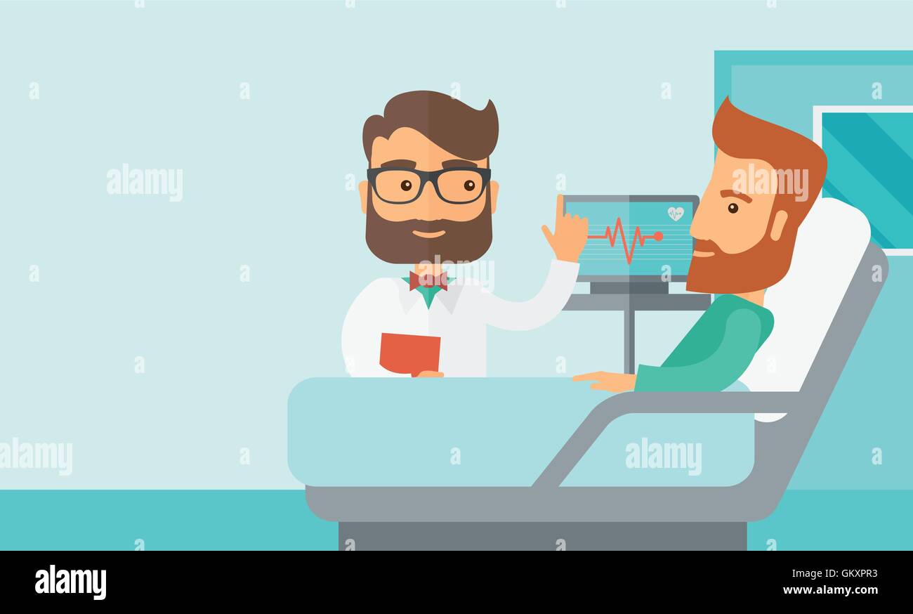 Patient being treated by a doctor Stock Vector Image & Art - Alamy