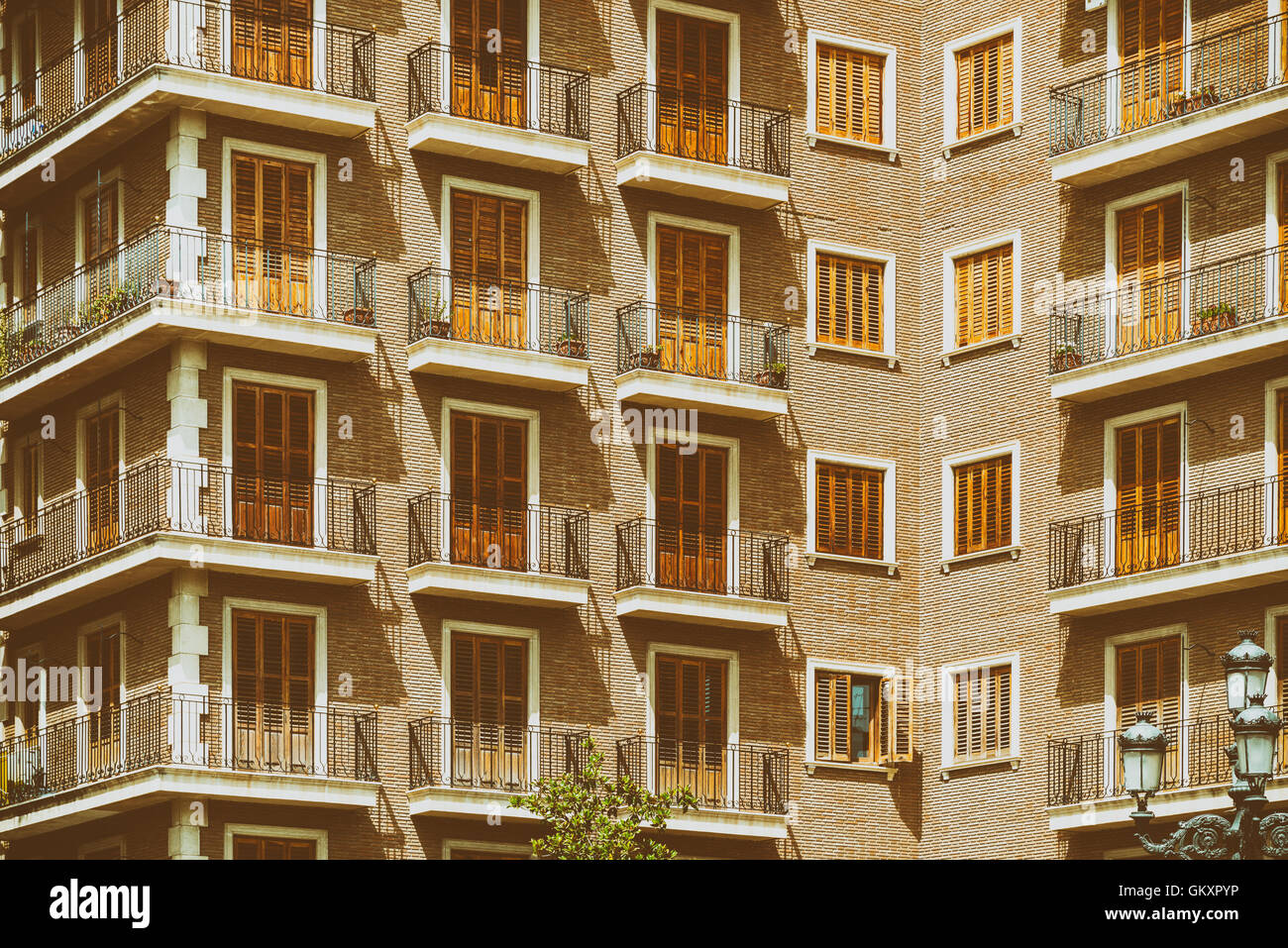 Common Apartament Building Block Exterior Facade Stock Photo - Alamy
