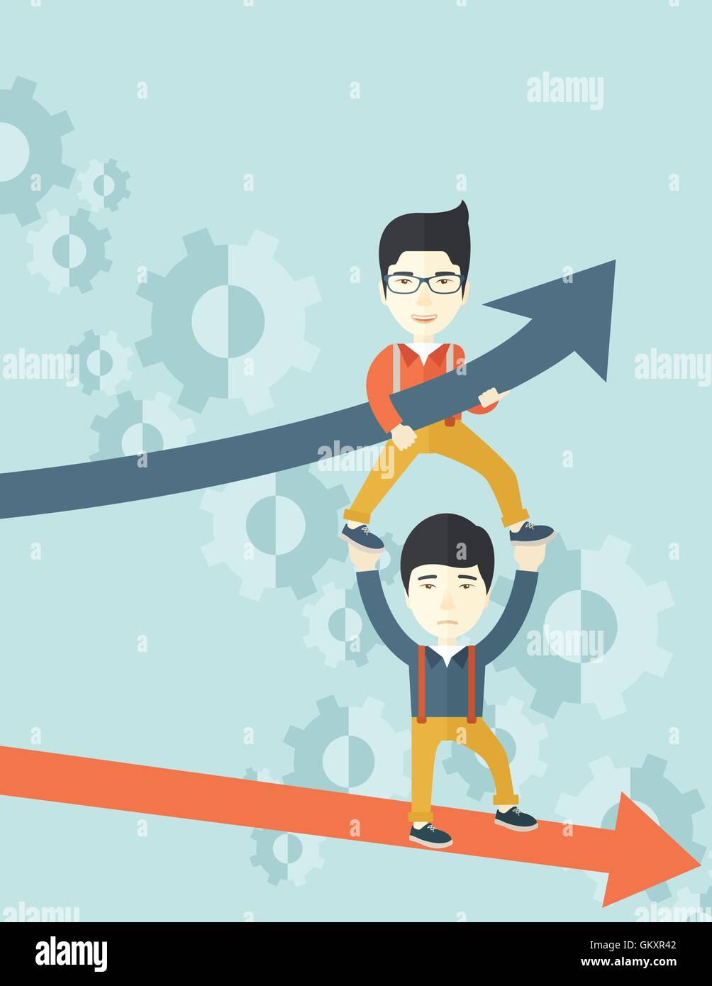 Business graphic chart going up Stock Vector Images - Alamy