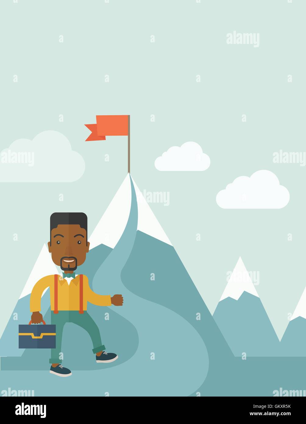 African american guy in blue Stock Vector Images - Alamy