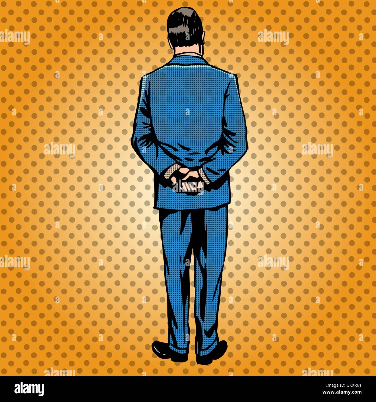 Man standing suit Stock Vector Images - Alamy