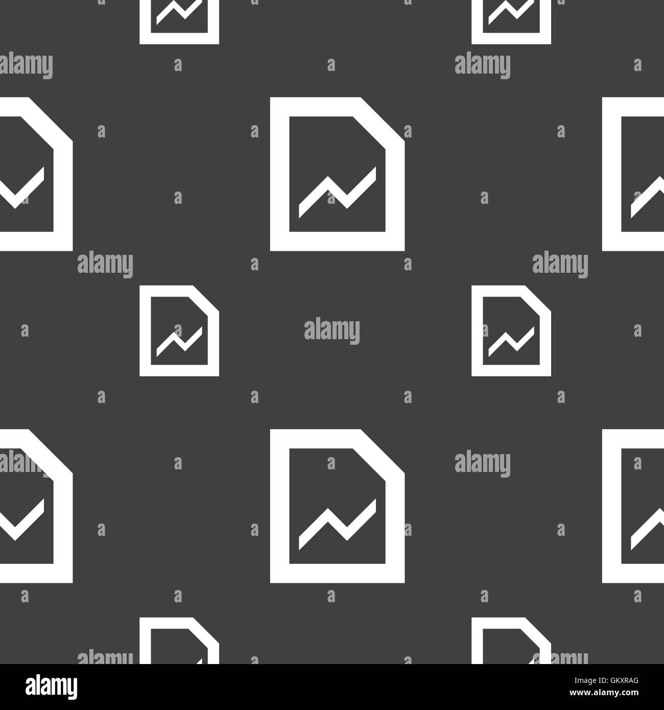 Growth and development concept. graph of Rate icon sign. Seamless ...