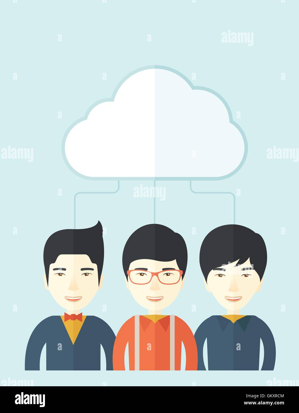 Three people under Stock Vector Images - Alamy
