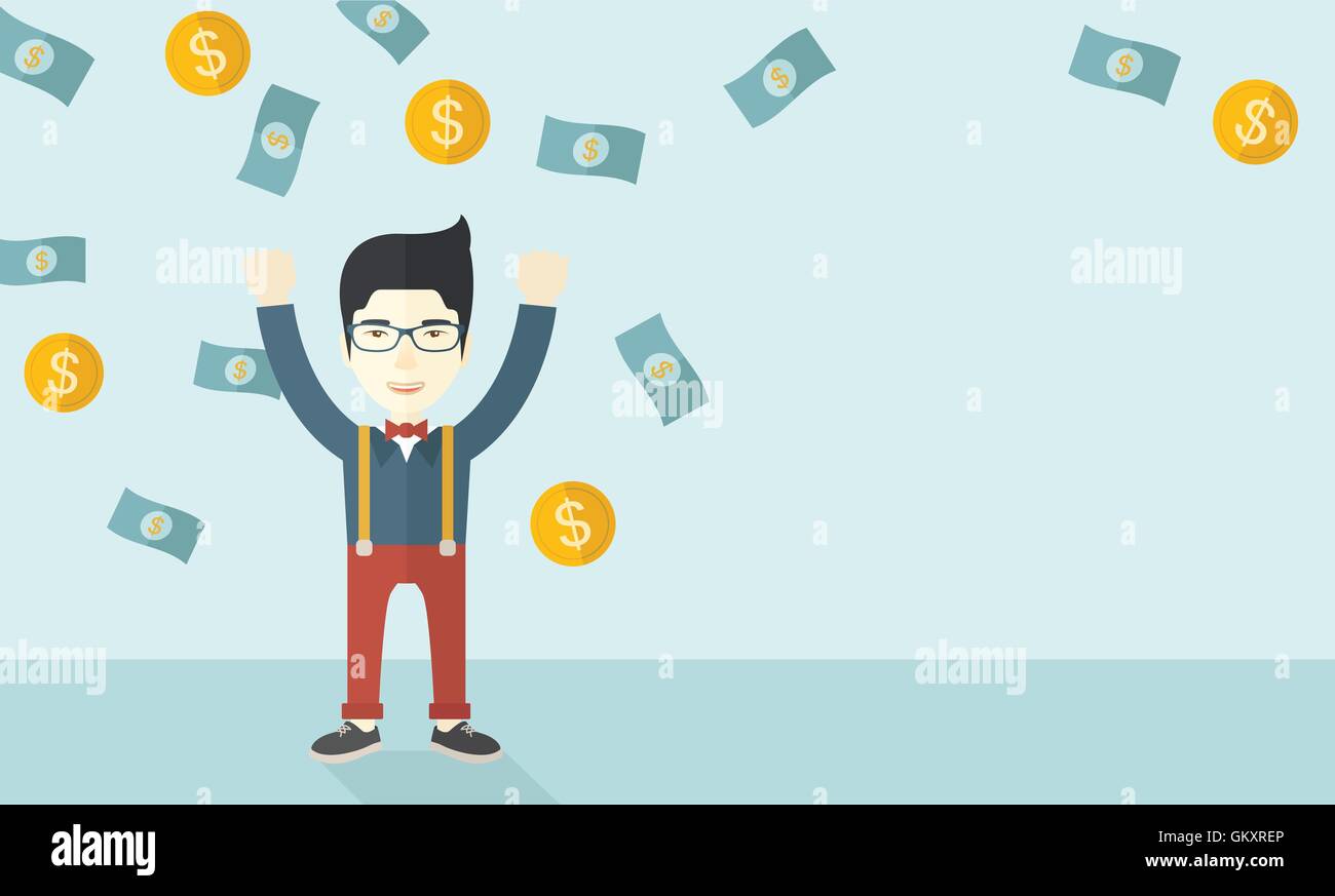 Raining dollar bills hi-res stock photography and images - Alamy