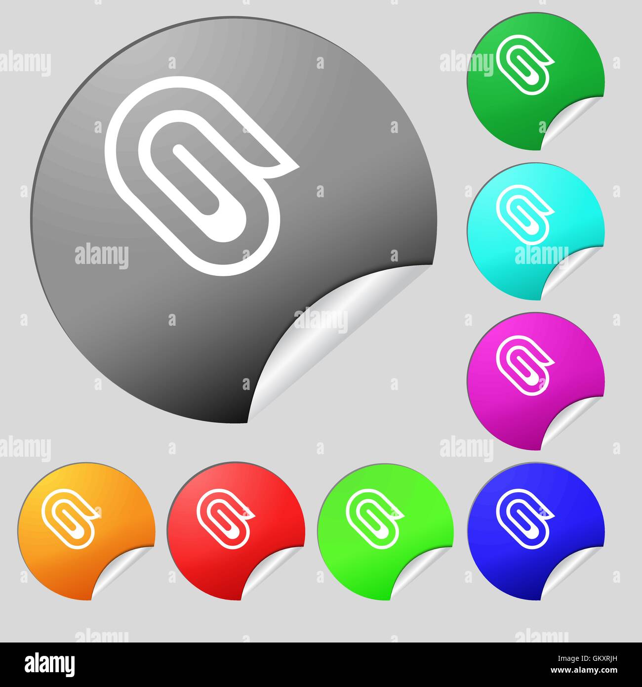 Small round attachment Stock Vector Images - Alamy