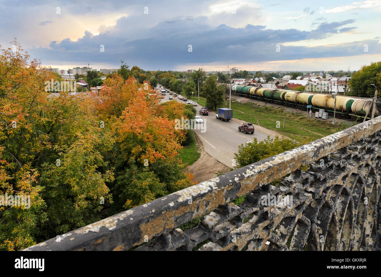 View from the bridge in Dimitrovgrad Stock Photo - Alamy