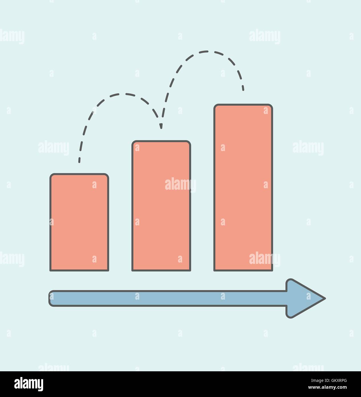 Successful financial graph arrow Stock Vector Images - Alamy