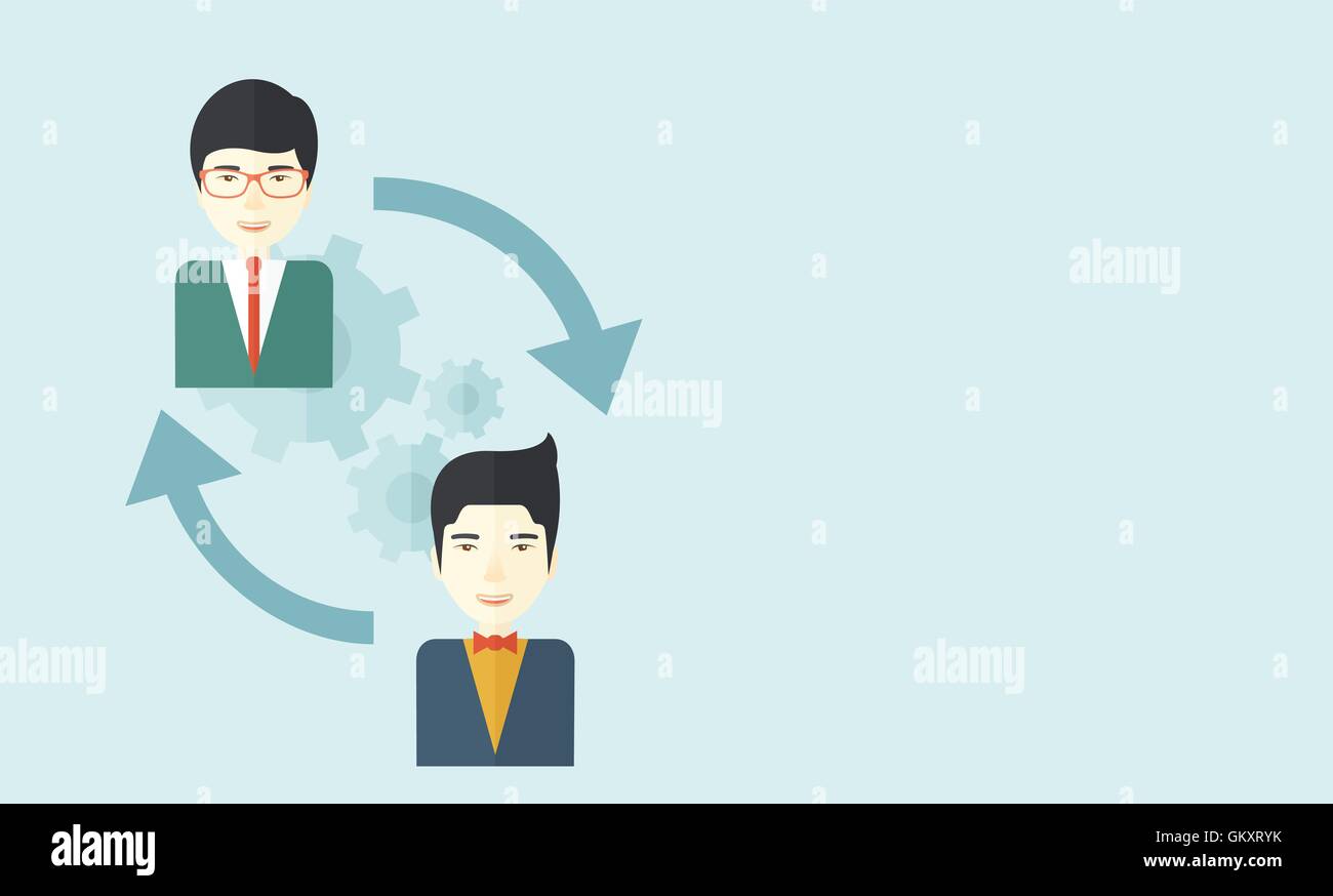 Two men exchanging ideas Stock Vector Image & Art - Alamy