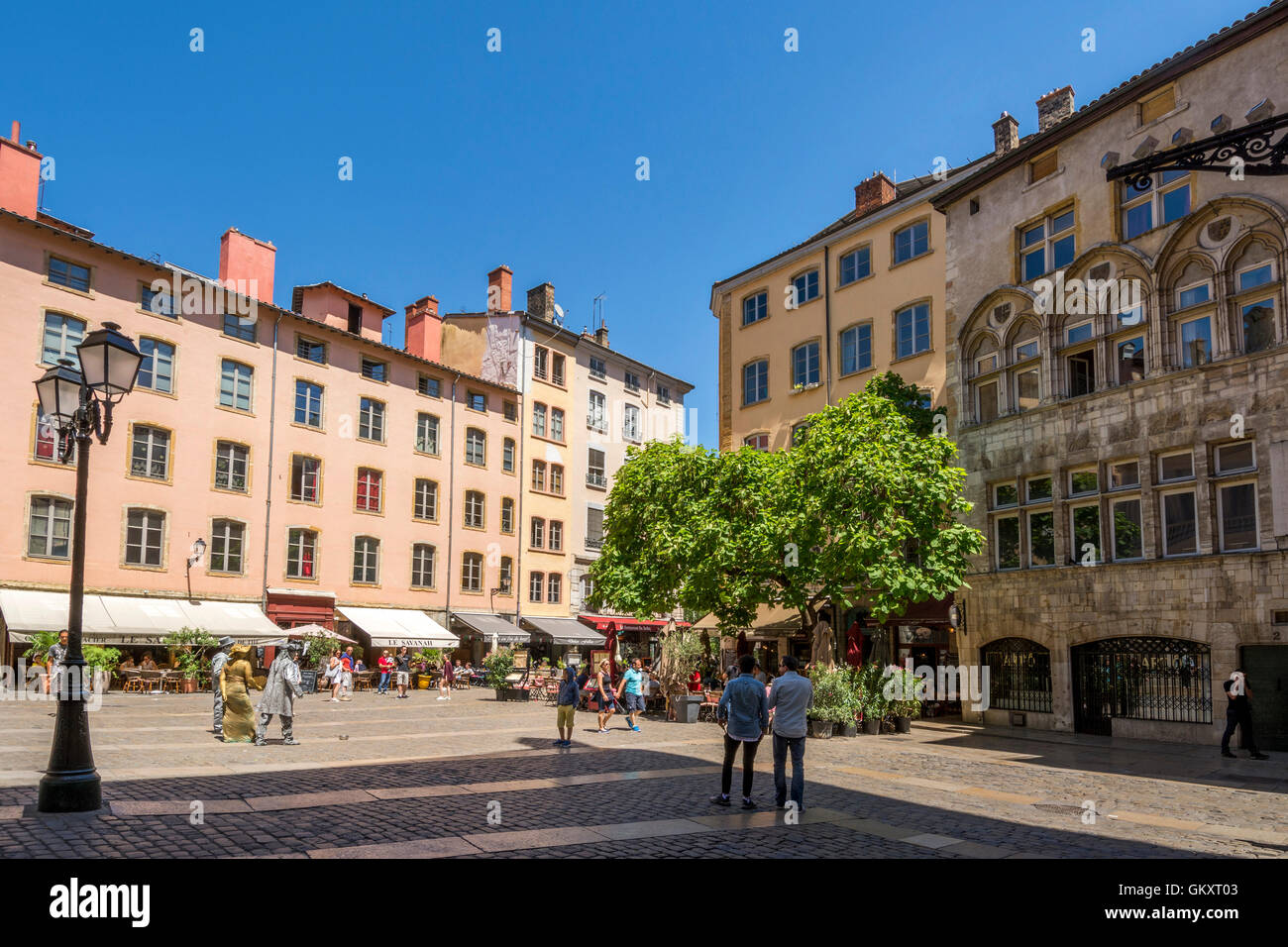 Lyon 5e arr. The Place du Change, square in the St Jean quarter (Vieux ...