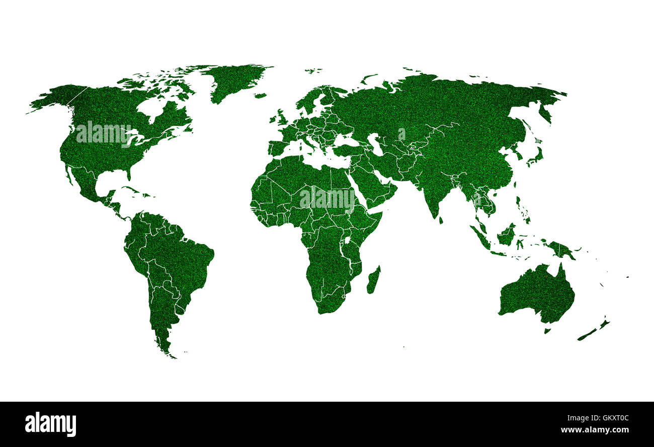 Earth globe green map hi-res stock photography and images - Alamy