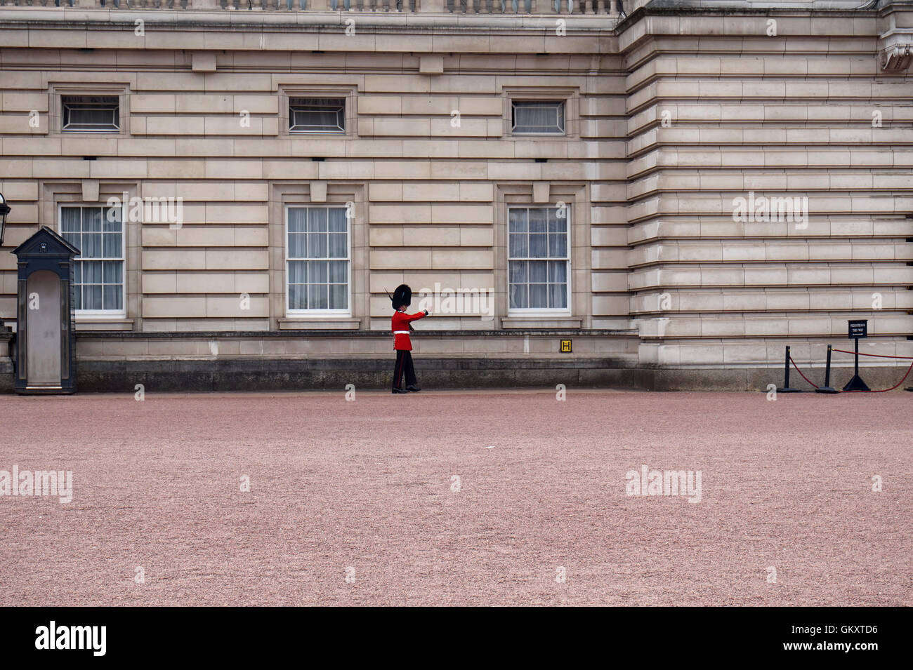 A guard outside Buckingham Palace, London Stock Photo - Alamy