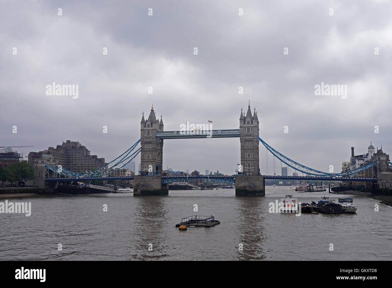 A cloudy sky over Tower Bridge, London, UK Stock Photo - Alamy