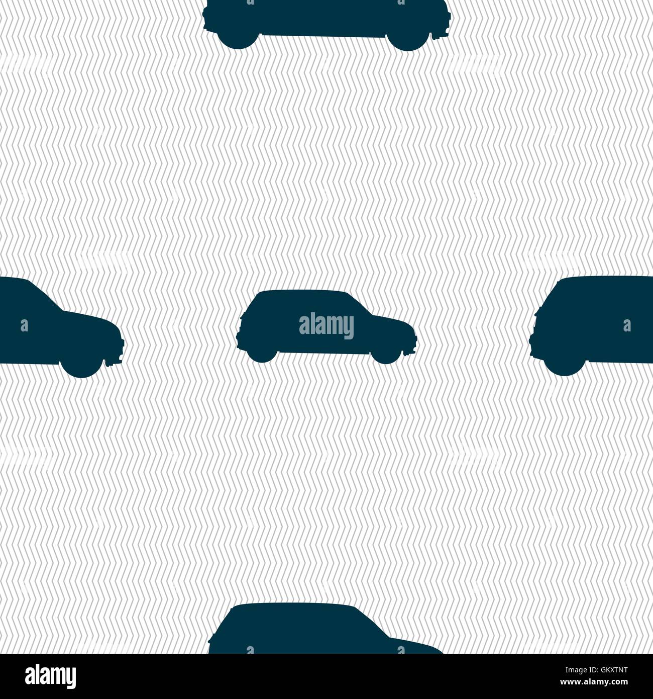 Jeep icon sign. Seamless pattern with geometric texture. Vector Stock ...