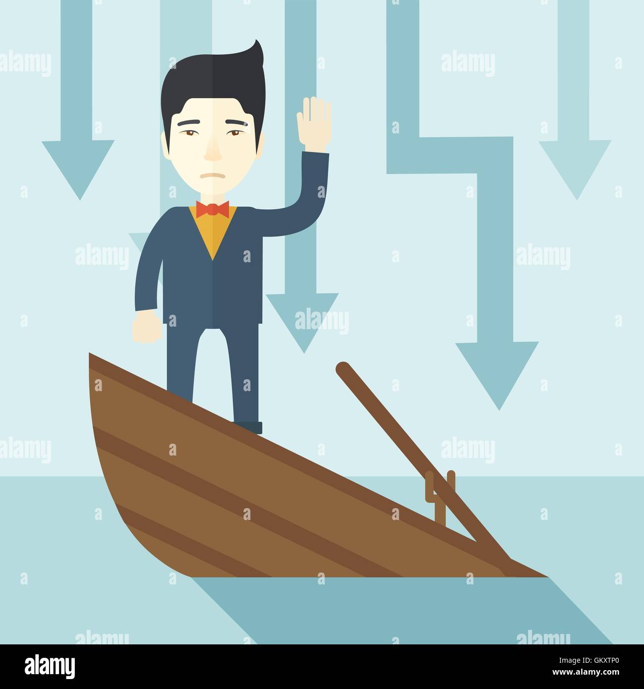 Ship sinking Stock Vector Images - Alamy