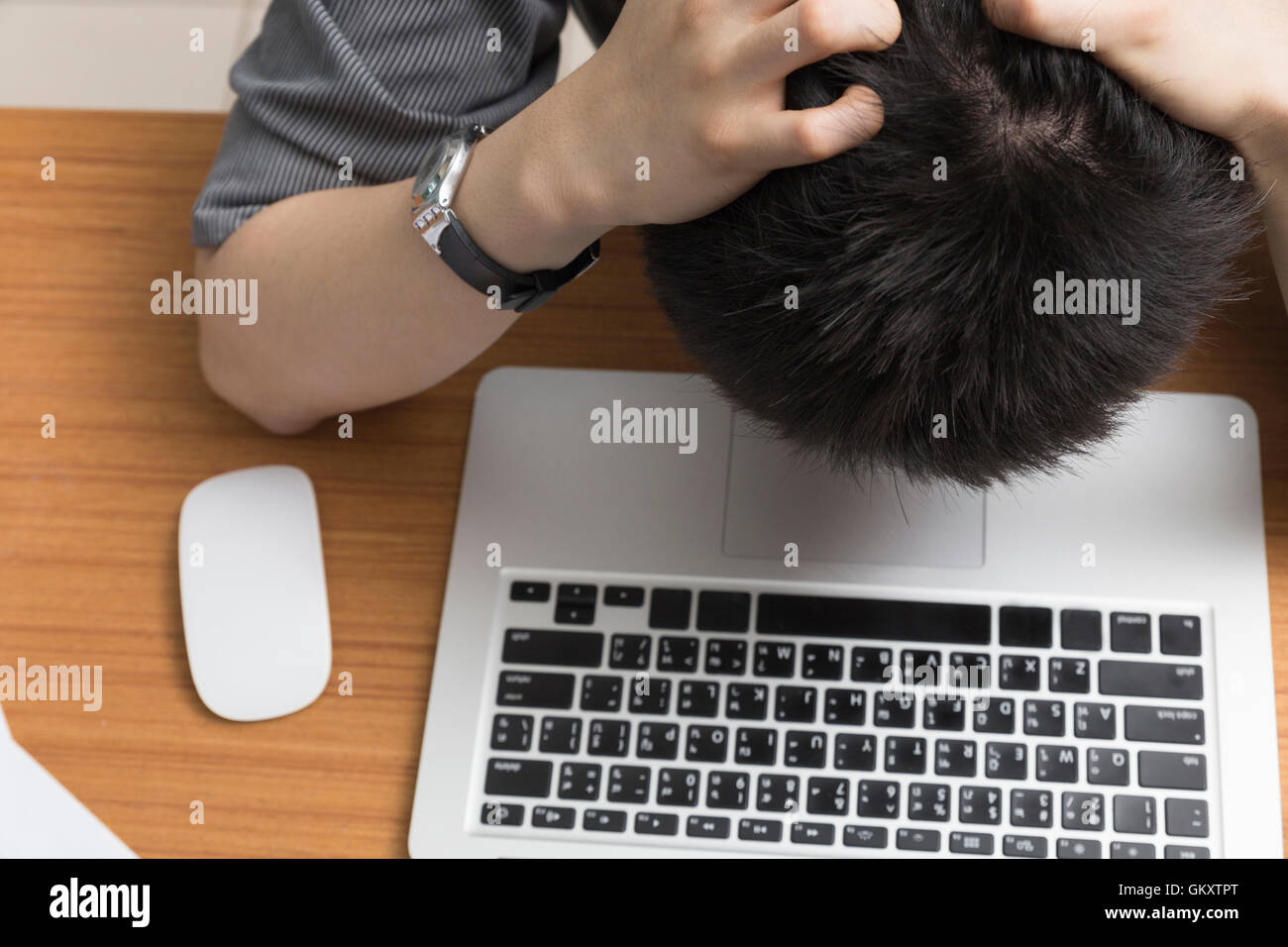 Employee on computer hi-res stock photography and images - Alamy