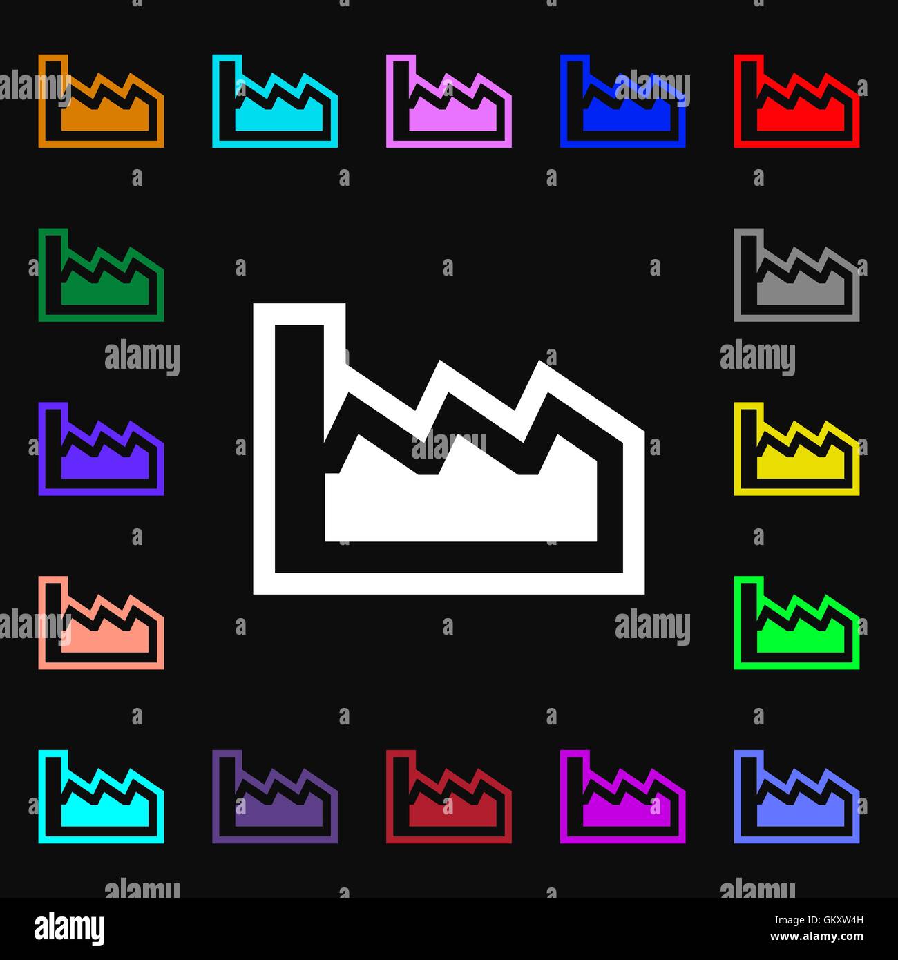 Chart icon sign. Lots of colorful symbols for your design. Vector Stock ...